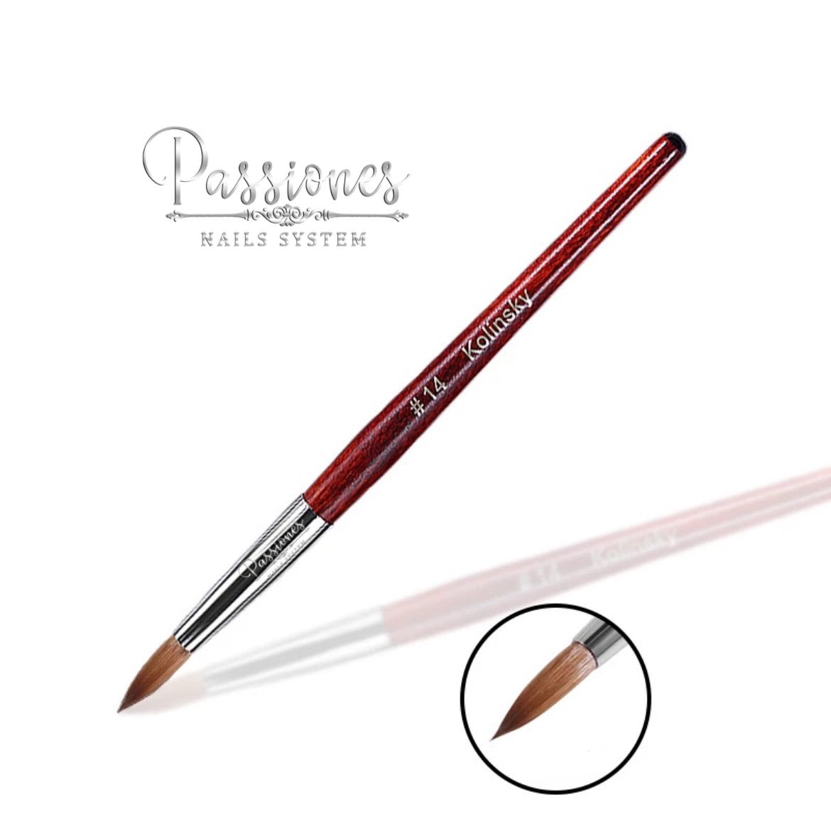 VARIEDAD PINCEL MADERA COLOR CAOBA (3 TAMAÑOS) 50D:52D – Passiones Nails