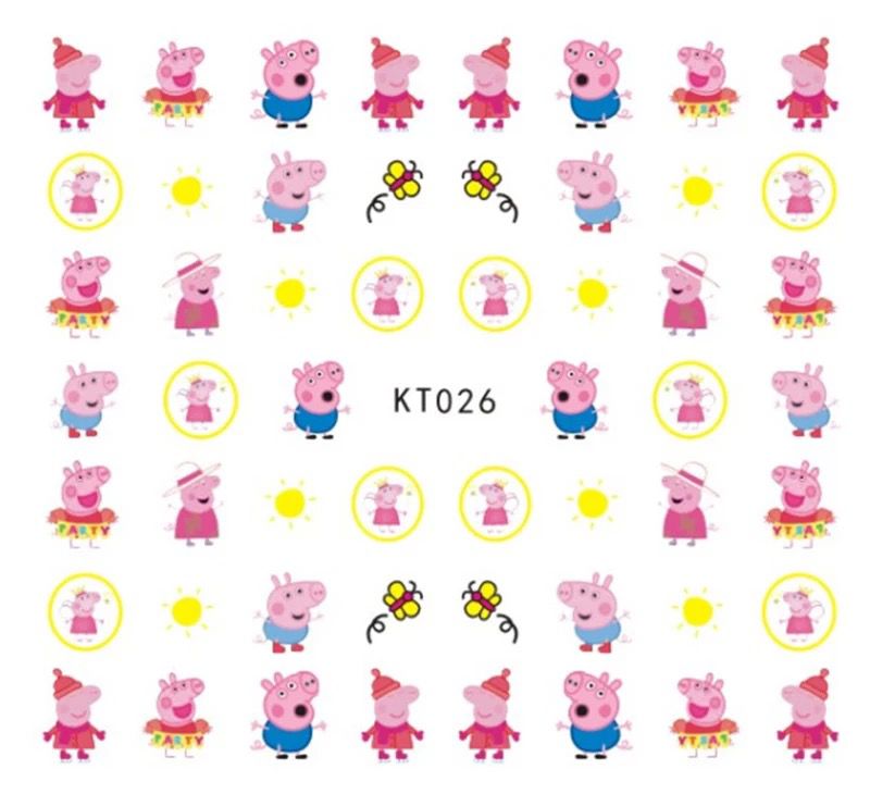 KT026 STICKER PEPPA PIG – Passiones Nails